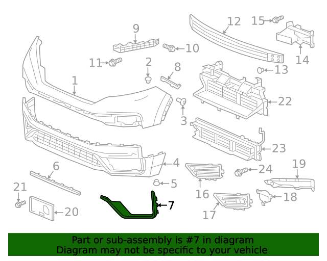 71118-TLA-A70 - Molding 2020-2022 Honda CR-V | OEM Honda Parts Warehouse