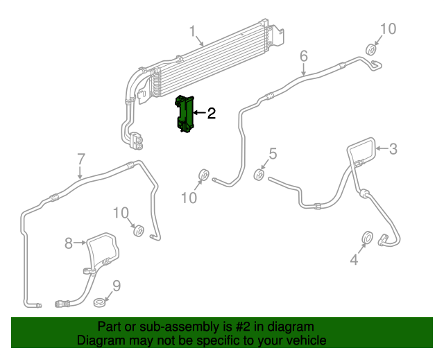 13311084 GM Transmission Oil Cooler Line Bracket | GM Parts Store