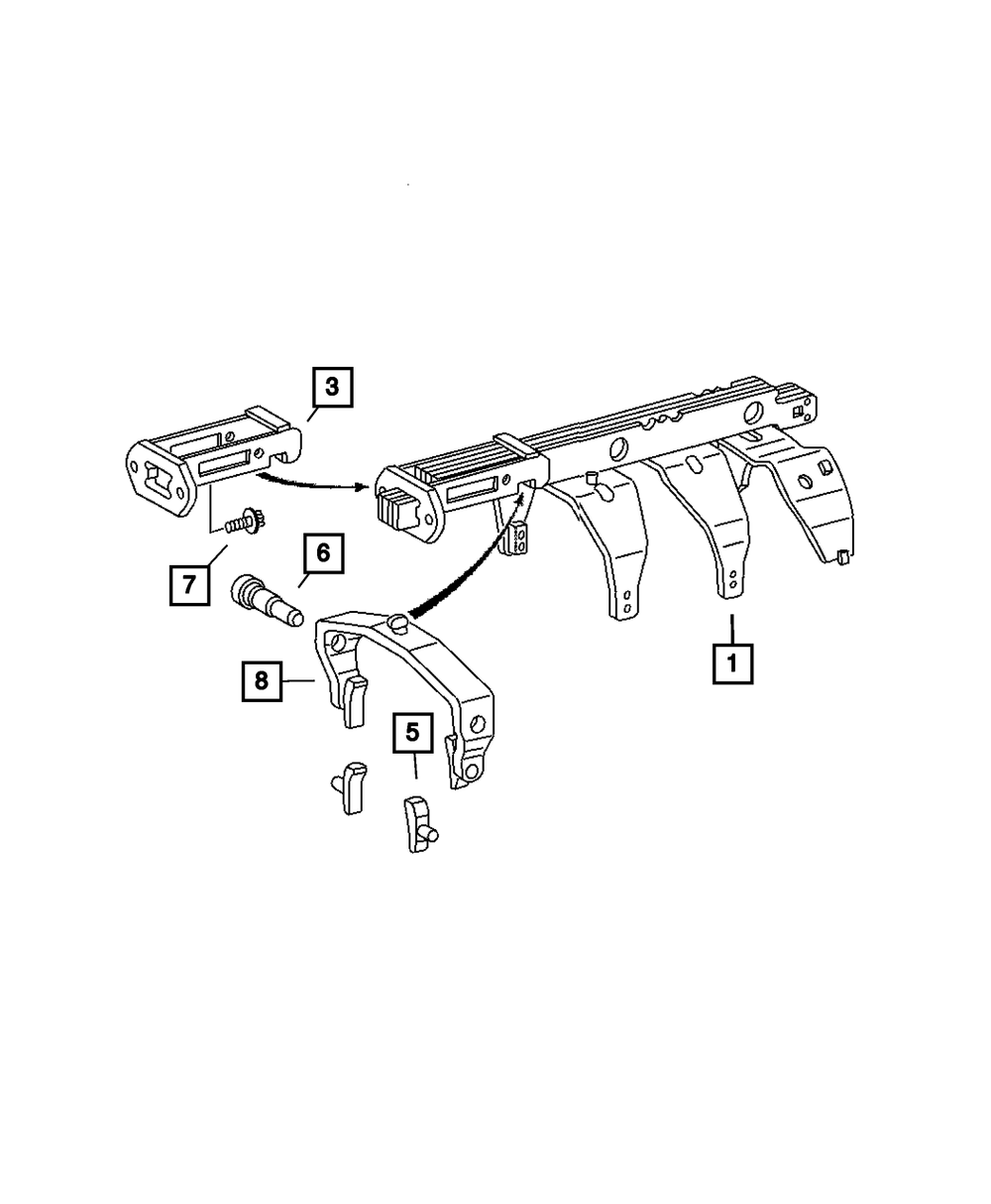 2005-2018 Mopar Transfer Case Shift Fork Bushing 05142857AB | Retail ...