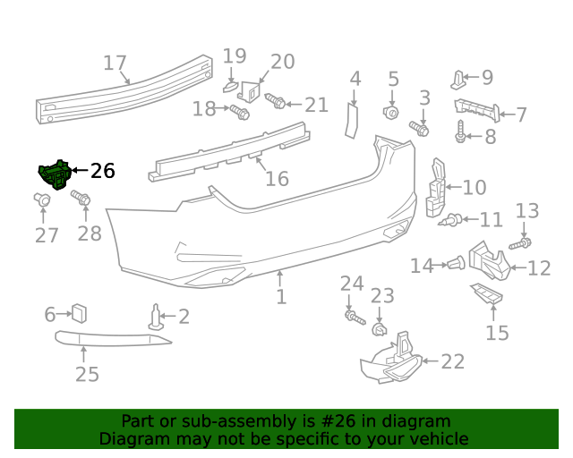 52563-06090 - Upper Retainer 2019-2024 Lexus ES350 | Longo Lexus Parts