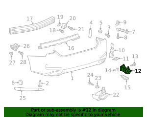 2019-2021 Lexus ES350 Side Retainer 52567-06020 | Longo Lexus