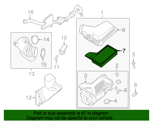 2015-2020 Ford Mustang Air Filter FR3Z9601A | TascaParts.com