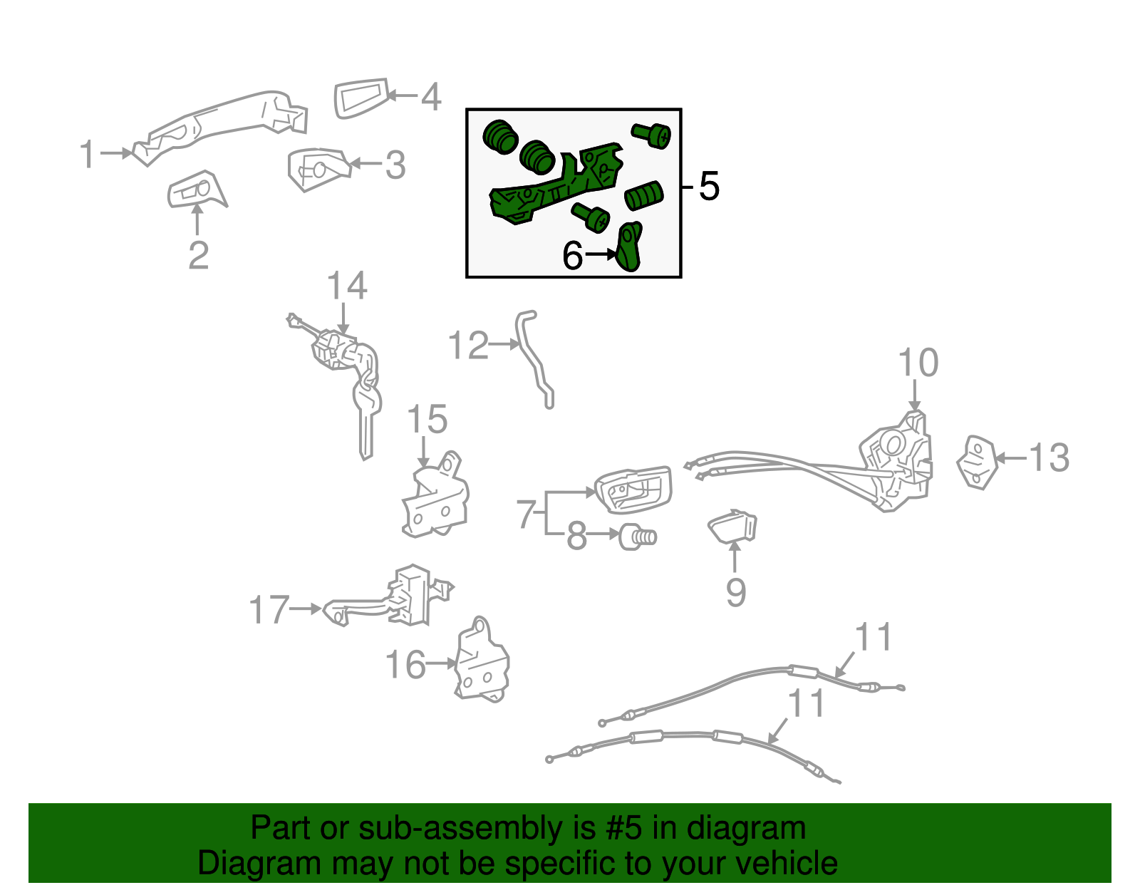2009-2020 Toyota Handle Base 69202-0T010 | Toyota Parts Center