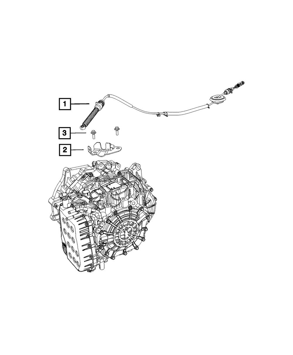 68164081AC - Gearshift Control Cable 2013-2016 Dodge Dart | Mopar ...