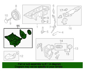Genuine Oil Pump for 2014-2018 BMW | OEM Part# 11-41-7-823-009 | BMW Direct Parts