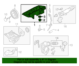 11138515773 - 2014-2018 BMW X5 Oil Pan (11-13-8-515-773) | BMW of South ...