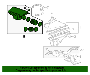 22958768 - Air Cleaner Outlet Duct 2013-2016 Cadillac ATS ...