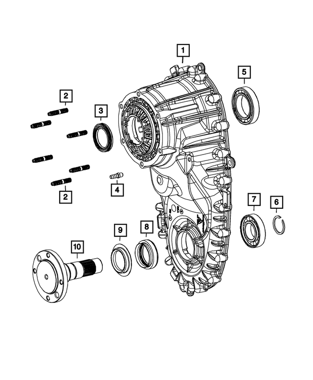 MOPAR GENUINE FRONT CASE - 68206410AB - 68206410AB | Mopar Online Parts