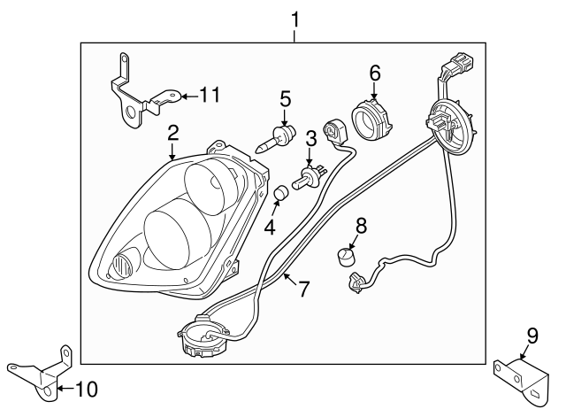 1994-2006 Infiniti Bulb 26294-9B90B | Infiniti Parts Online