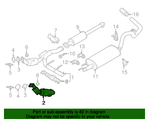 2015-2017 Ford F-150 Catalytic Converter FL3Z-5E212-E | Varsity Ford