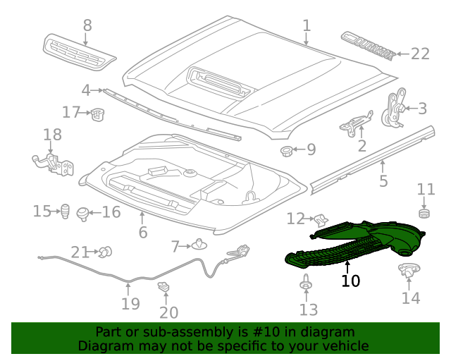 2017-2019 Chevrolet Front Intake Air Duct 84167146 GM | GMPartsDirect.com