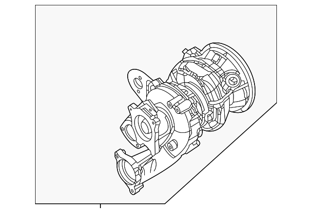 2019-2024 Audi Turbocharger 0P2-145-701-H | Genuine Audi Parts