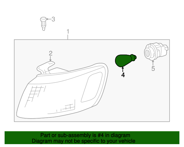 1997-2001 Toyota Exterior Bulbs 90084-98034 | Toyota Parts Center