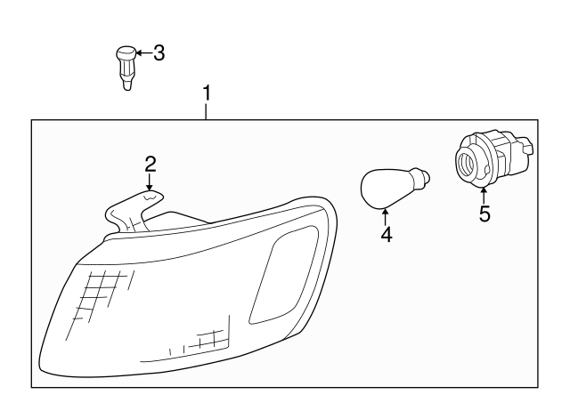 1997-2001 Toyota Exterior Bulbs 90084-98034 | Toyota Parts Center