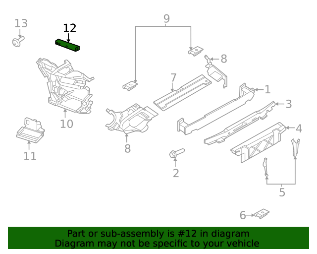 Porsche OEM Bumper Guide Part# 992-807-885-D | OEM Vehicle Parts