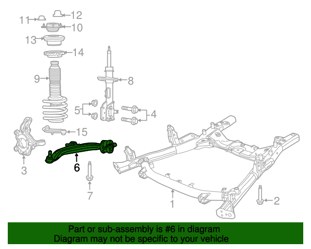 2017-2021 Chrysler Arm-Lower Control - Driver's Side (LH) 5274643AA ...