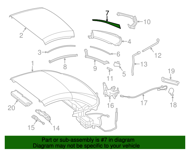231-795-02-55 - Back Glass Reveal Molding 2013-2020 Mercedes-Benz ...