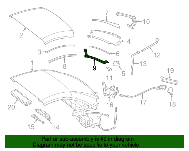 2013-2020 Mercedes-Benz Door Seal 231-790-03-98 | AutoNationParts.com