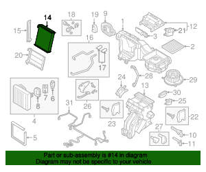 5Q0-819-031-B - Heater Core - 2015-2022 Volkswagen | VW Direct Auto Parts