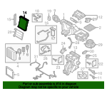 2015-2022 Volkswagen Heater Core 5Q0-819-031-B | OEM Parts Online