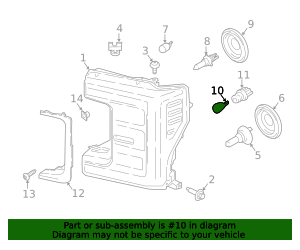 Genuine OEM Ford Part - Signal Bulb JL3Z-13466-A | Genuine OEM Ford ...