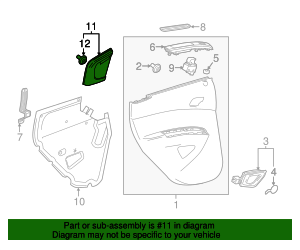 2013-2016 Chevrolet Upper Trim - Driver's Side (LH) 95952947 ...
