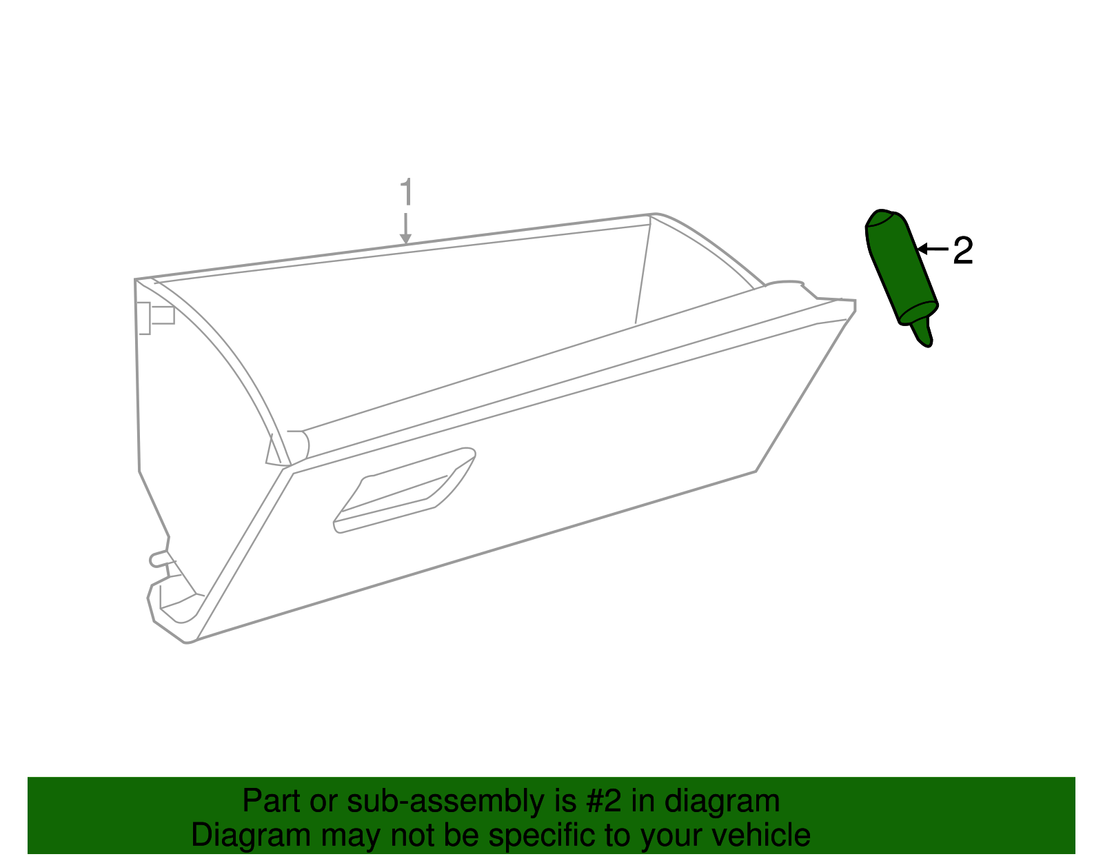 2014-2022 Toyota Glove Box Stopper 55054-75020 | OEM Parts Online