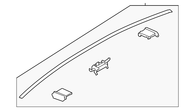 2018-2022 Hyundai Accent Roof Molding 87240-J0000 | OEM Parts Online