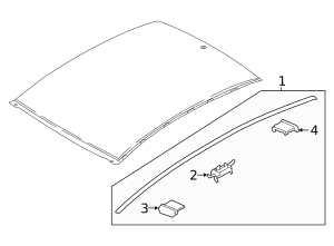Genuine Roof Molding Clip for 2018-2022 Hyundai Accent | Part# 87235 ...