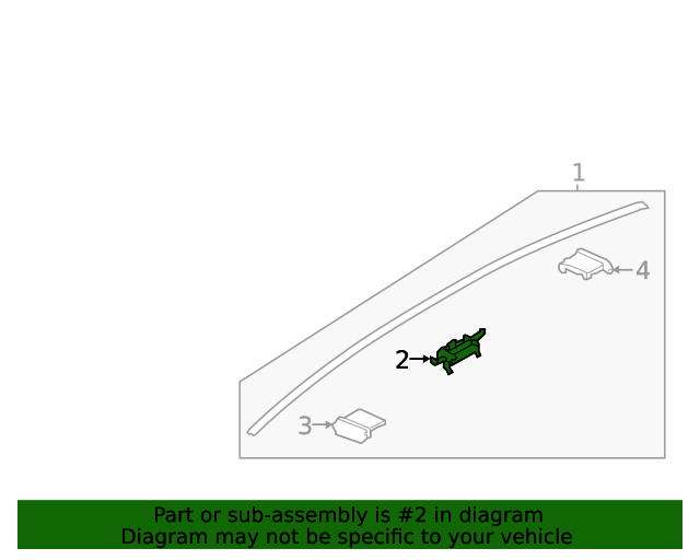 Genuine Roof Molding Clip for 2018-2022 Hyundai Accent | Part# 87235 ...
