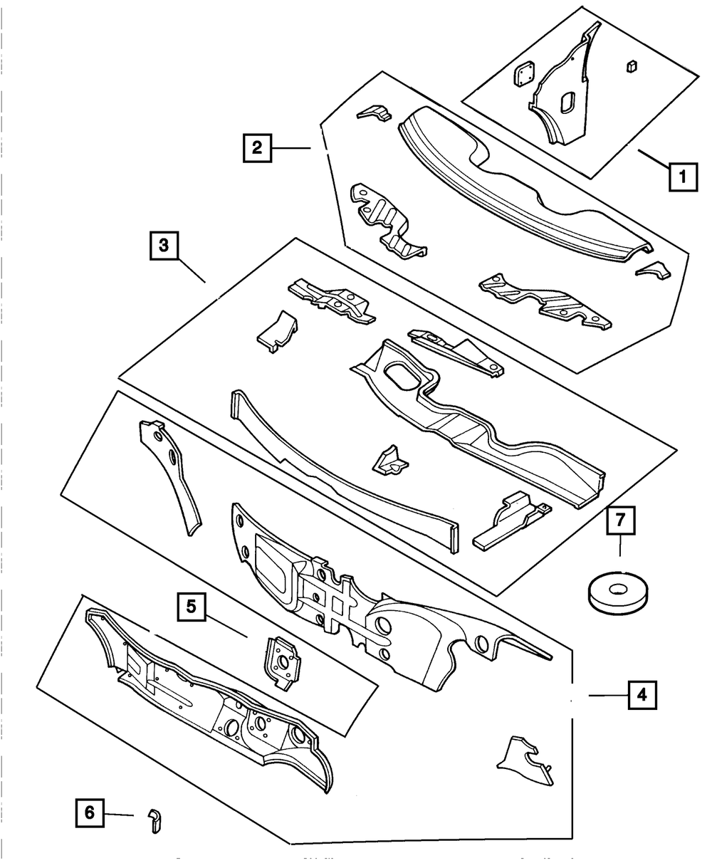 5010290ac - Cowl Plenum Upper Panel Package - 2001-2004 Mopar | World ...