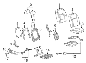 Airbag Front Passenger Presence Module 19329424 | QuirkParts