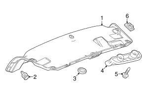 2016-2019 Chevrolet Cruze Black Rear Compartment Lid Inner Panel Trim ...