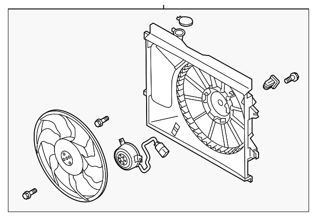 25380-J3140 - Engine Cooling Fan Assembly 2020-2025 Kia | Kia.Parts Store