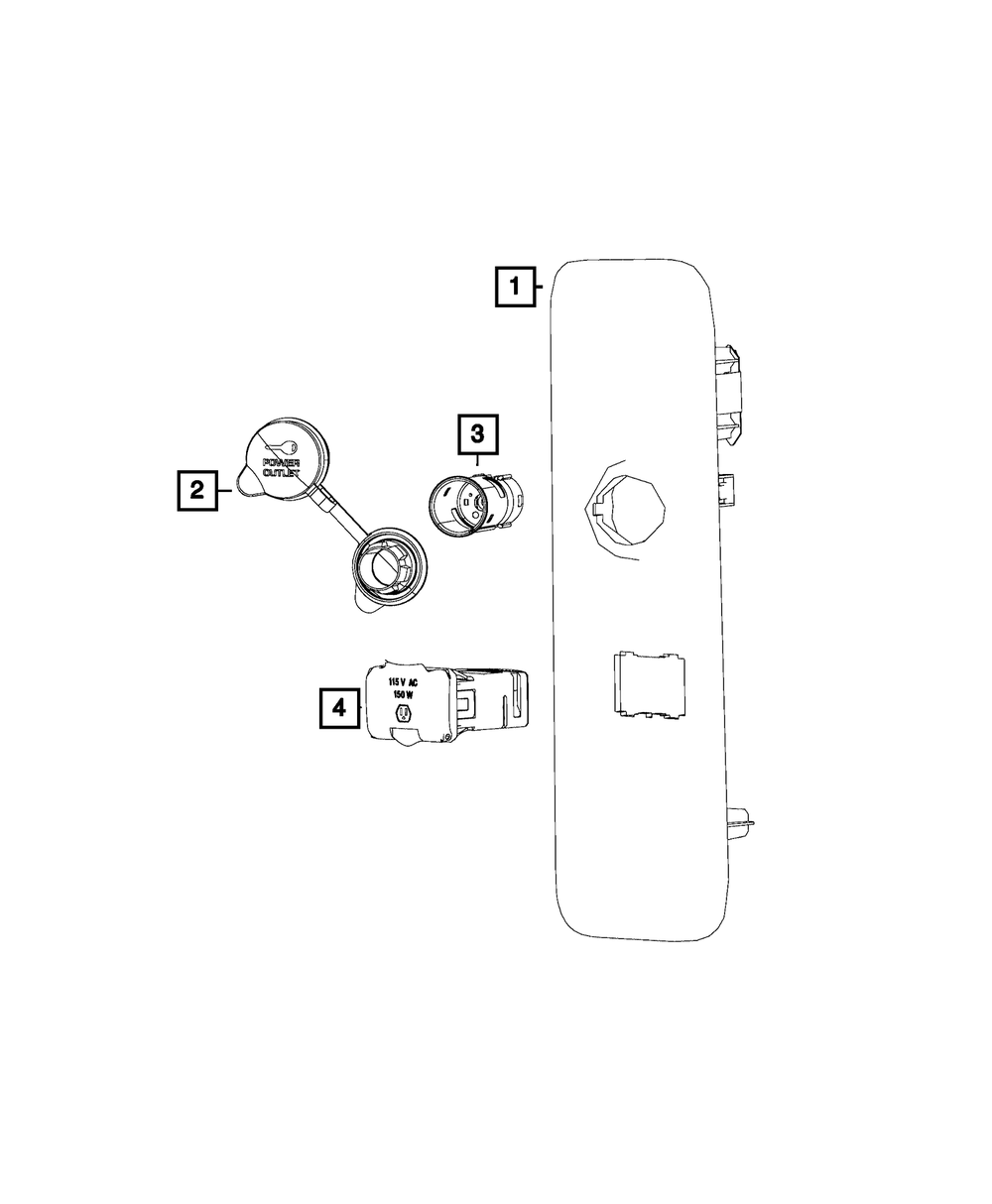 2009-2023 Mopar Inverter Power Outlet 56046933AA | My Mopar Parts