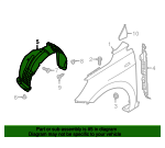 86812-H9000 - Fender Liner 2018-2023 Kia Rio | Kia.Parts Store