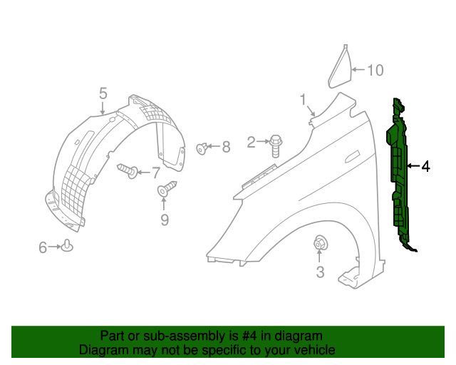 84116-H8000 - Insulator 2018-2023 Kia Rio | Kia.Parts Store