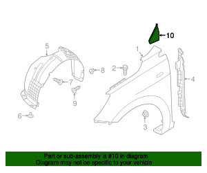 86180-H8000 - Upper Molding 2018-2023 Kia Rio | Kia.Parts Store