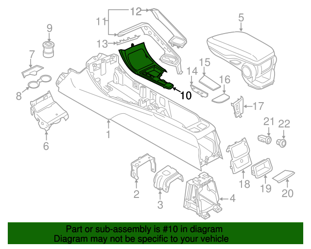51169292547 - 2016-2022 BMW Center Bezel (51-16-9-292-547) | BMW of ...