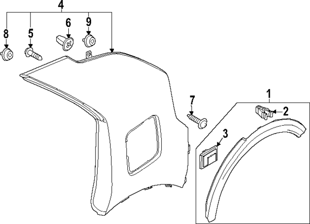 87741-AT100 - Wheel Opening Molding - 2023-2024 Kia | Kia Auto Parts