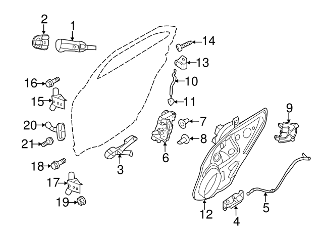 BE5Z-5427204-A - Door Check 2011-2012 Ford | AutoNation Parts