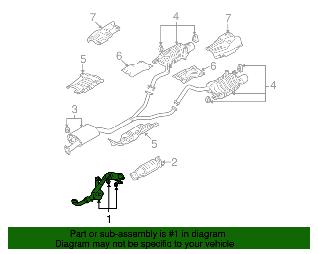 28610-0W350 - Front Pipe - 2007-2009 Hyundai Santa Fe | World OEM Parts ...