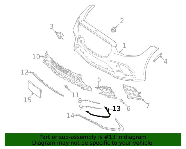 223-885-20-02 - Outer Molding 2021-2023 Mercedes-Benz | Mercedes-Benz ...