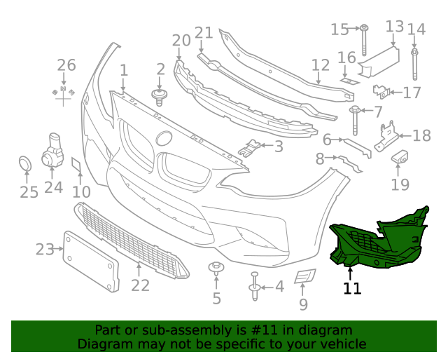 51118073521 - 2019-2021 BMW M2 Insert (51-11-8-073-521) | BMW of South ...