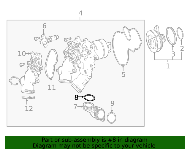 177-201-02-00 - Outlet Pipe Seal 2015-2021 Mercedes-Benz | Mercedes ...