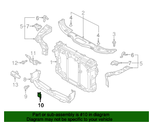 2016-2019 Mazda CX-9 Air Guide Cap KB8A-50-M32 | TascaParts.com