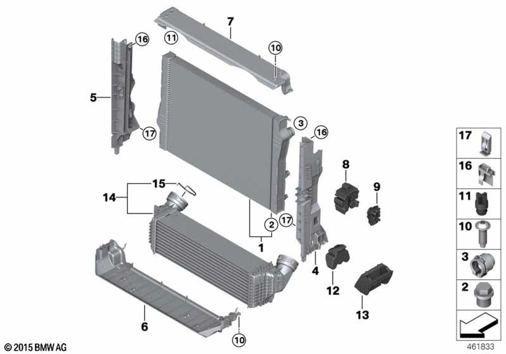 2007-2019 BMW Charge-Air Cooler 17517809321 | Retail Performance Auto Parts
