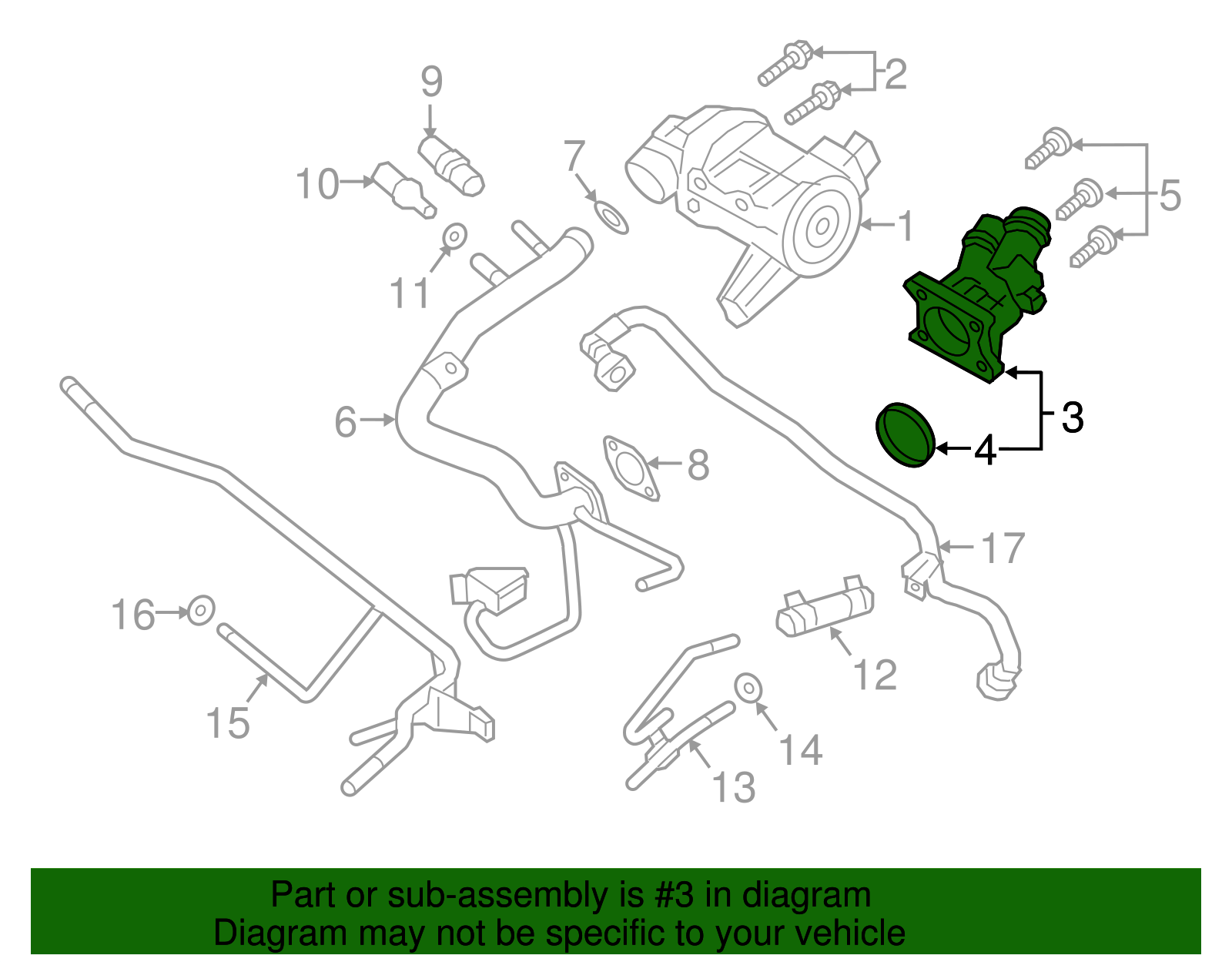 2016-2025 Volvo Engine Coolant Thermostat Kit 31686046 | OEM Parts Online