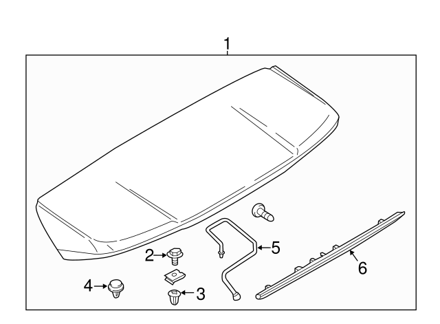 W790347-S900 - Spoiler Bolt 2015-2023 Ford Edge | Ford Parts Direct