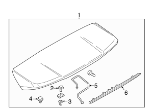 W790347-S900 - Spoiler Bolt 2015-2023 Ford Edge | Ford Parts Direct